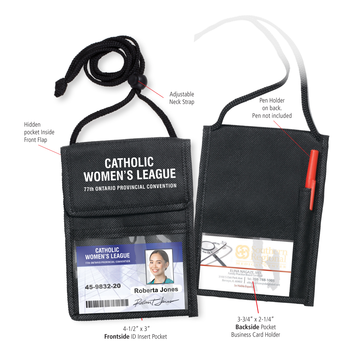 Networker Non-Woven Trade Show Badge Holder & Neck Wallet - Innovation ...