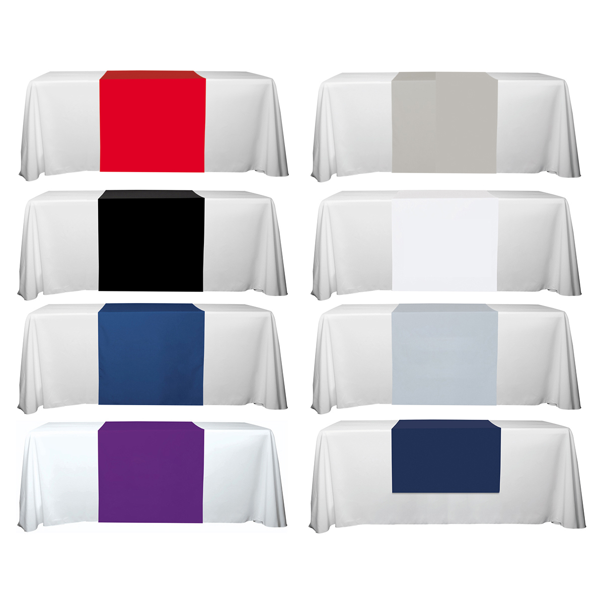 "Roger Six" 60" L Table Runners - (Blanks) / Accommodates 3 ft Table ...